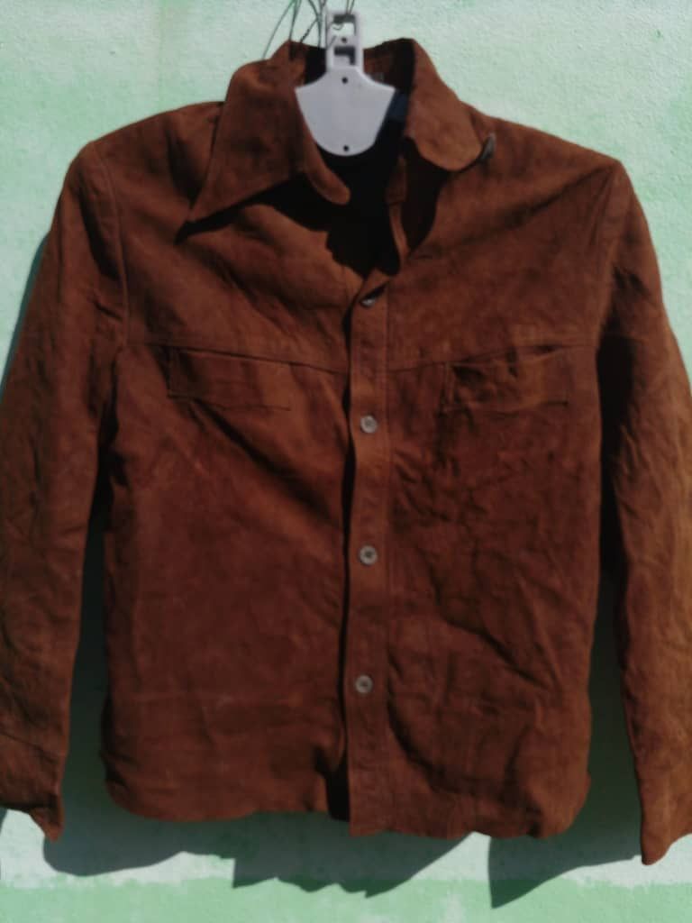 Leather × Leather Jacket JACKET LEATHER x NO BRAND | Grailed