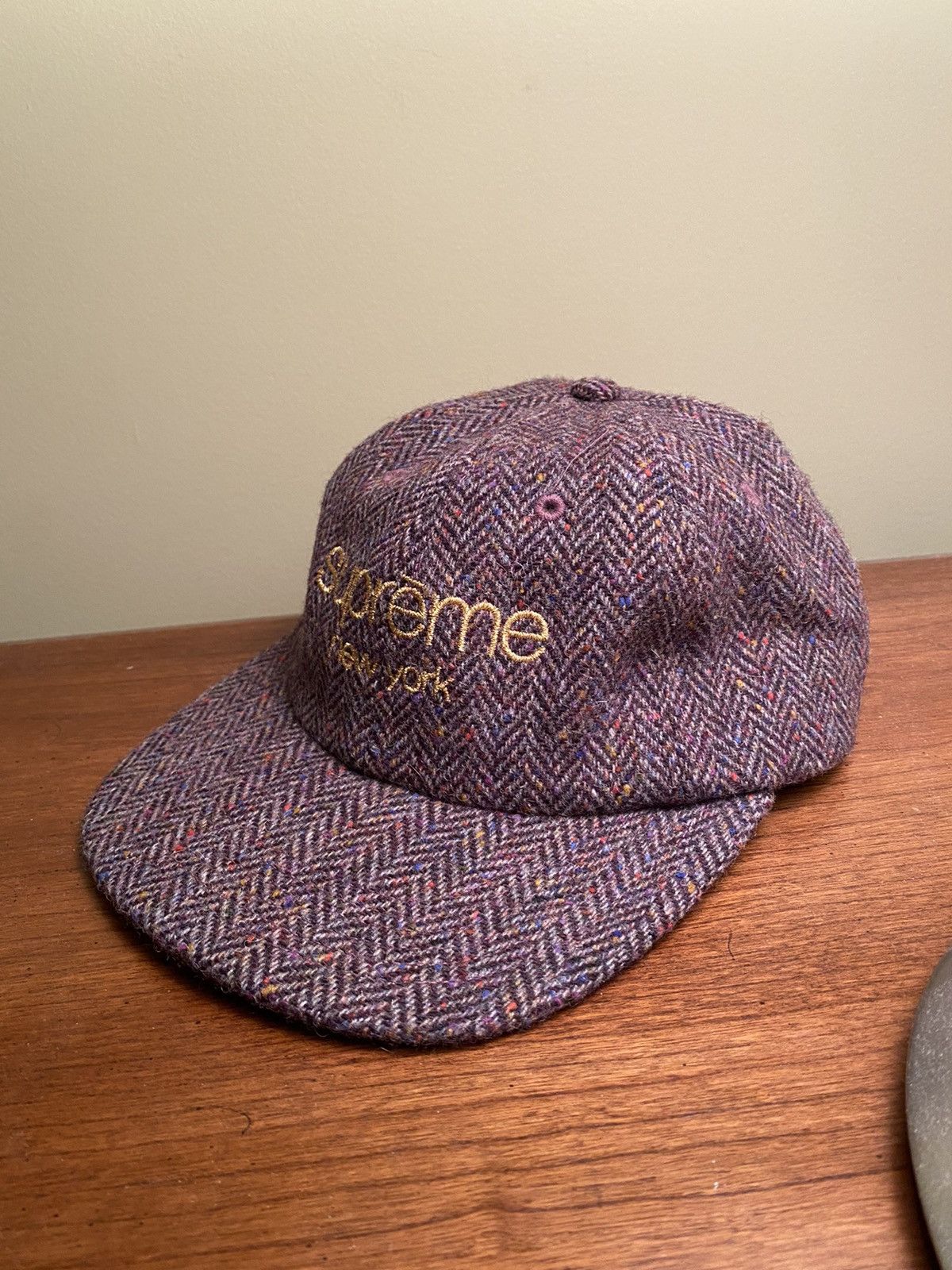 Supreme Wool Herringbone Classic Logo 6 Panel | Grailed