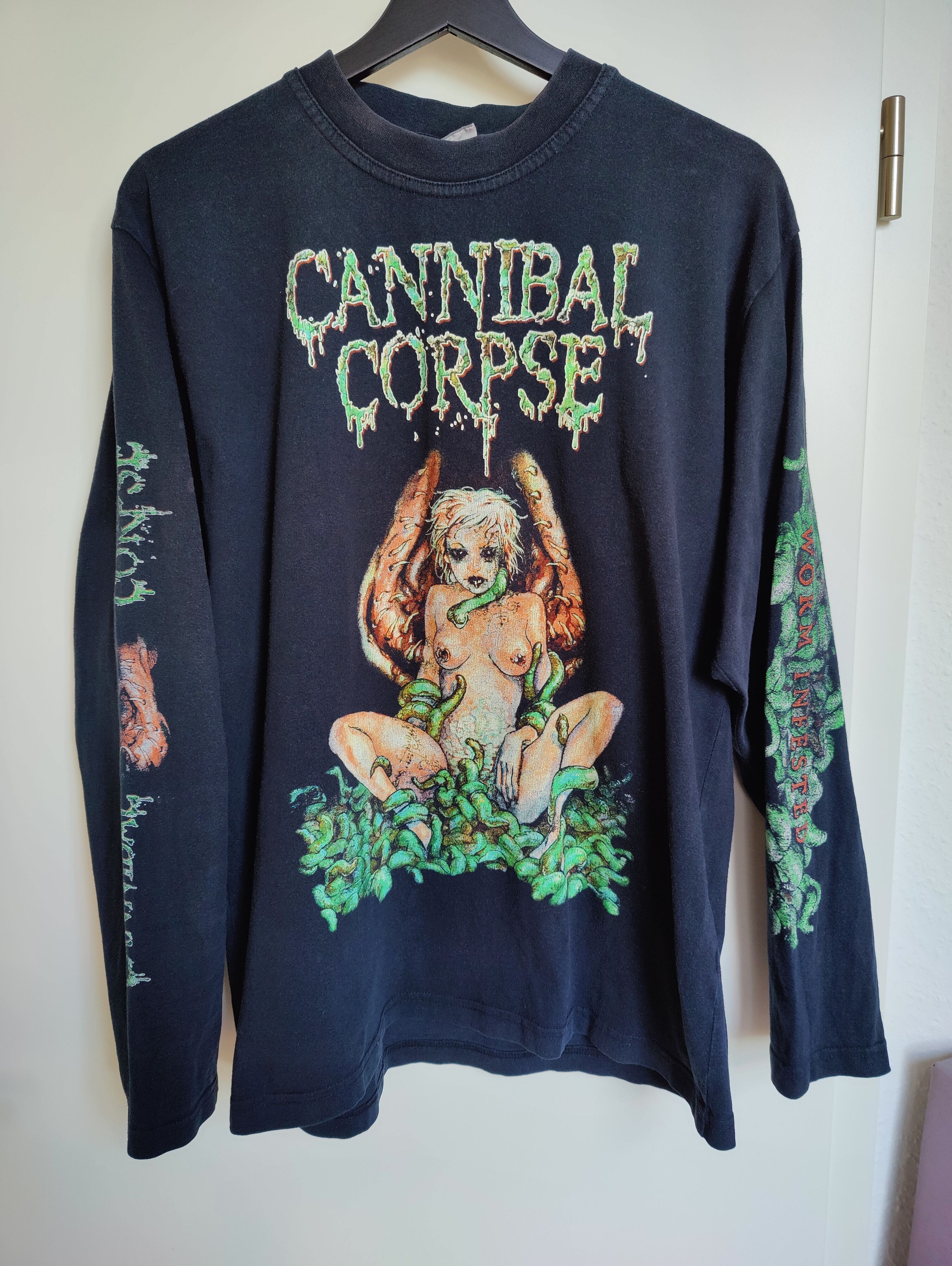 Vintage Cannibal Corpse Worm Infested Longsleeve Death Metal Vintage ...