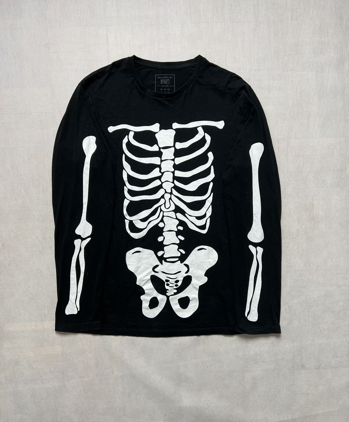 Japanese Brand × Streetwear × Vintage Longsleeve y2k skeleton F&F ...