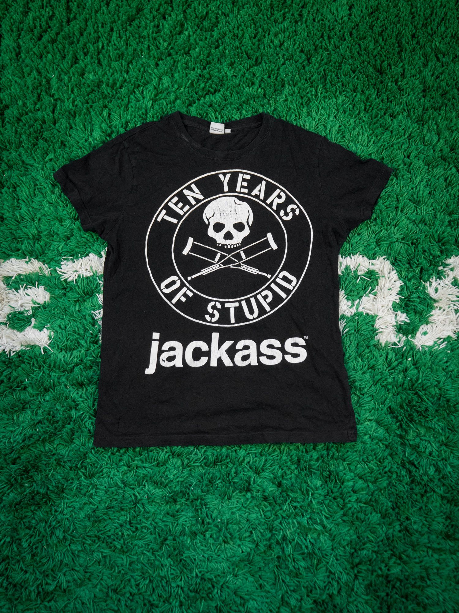 Vintage 10 YEARS OF JACKASS OFFICIAL TEE | Grailed