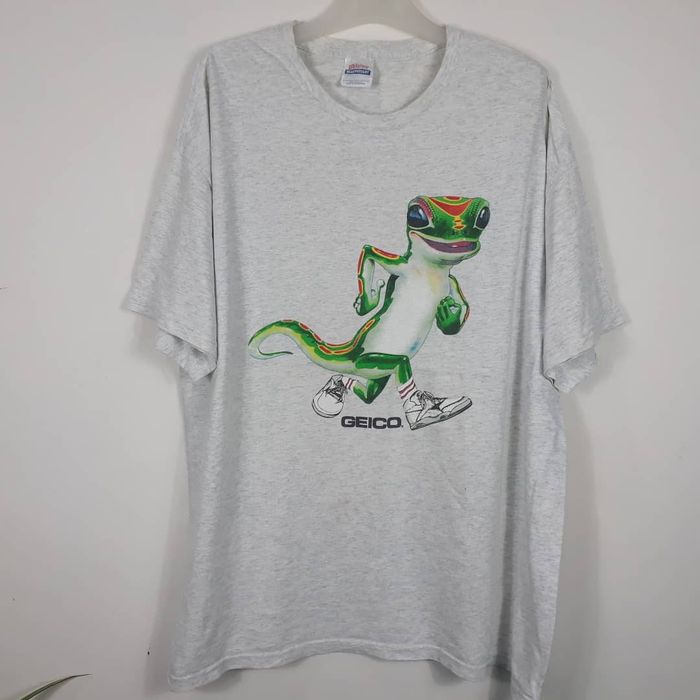 Vintage GEICO T-Shirt Big Print Tee Lizards Fashion Brand | Grailed