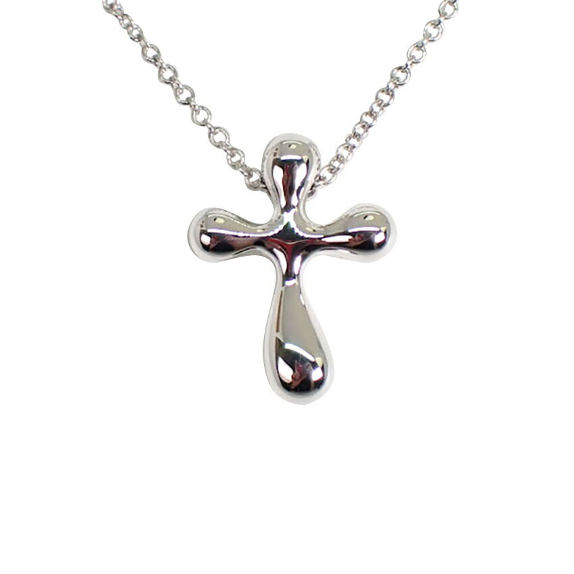 Tiffany & Co. TIFFANY/ Tiffany 925 teardrop cross pendant / necklace ...