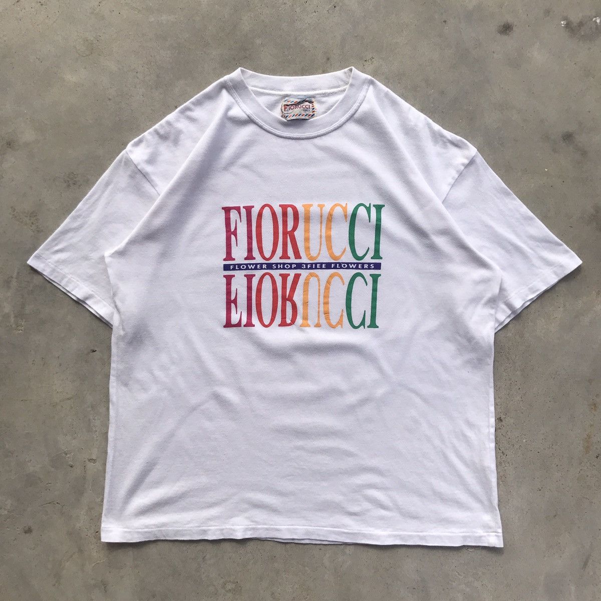 Vintage Vintage 90's FIORUCCI Flower Shop 3Fiee Flowers Crop T-Shirt | Grailed