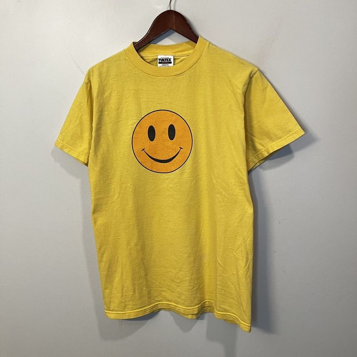 Vintage Vintage 90s Rare Smiley Face Emoji Tee T-Shirt Size Medium ...