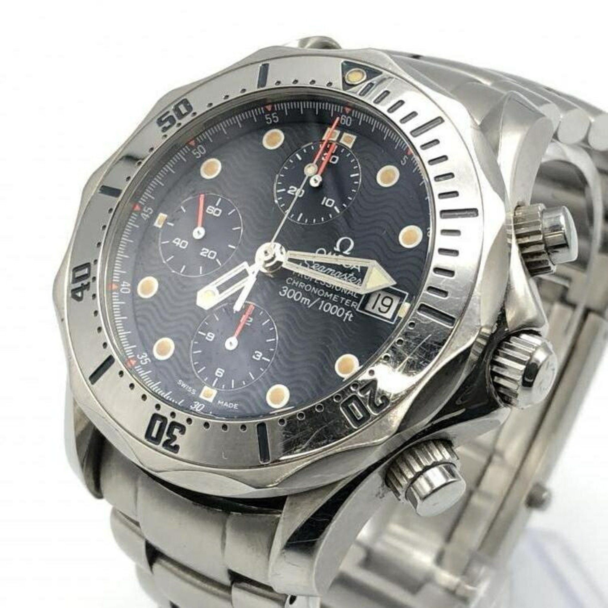 Omega Omega Seamaster Professional Chronograph Silver Color Navy | Grailed