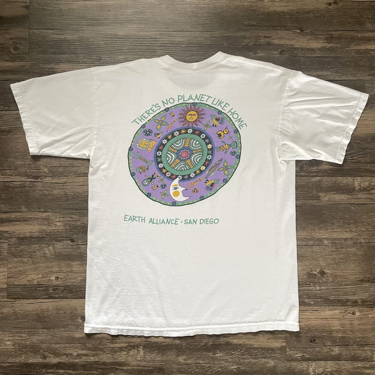 Vintage Vintage 1990s Nature Earth There's No Planet Like Home Tee ...