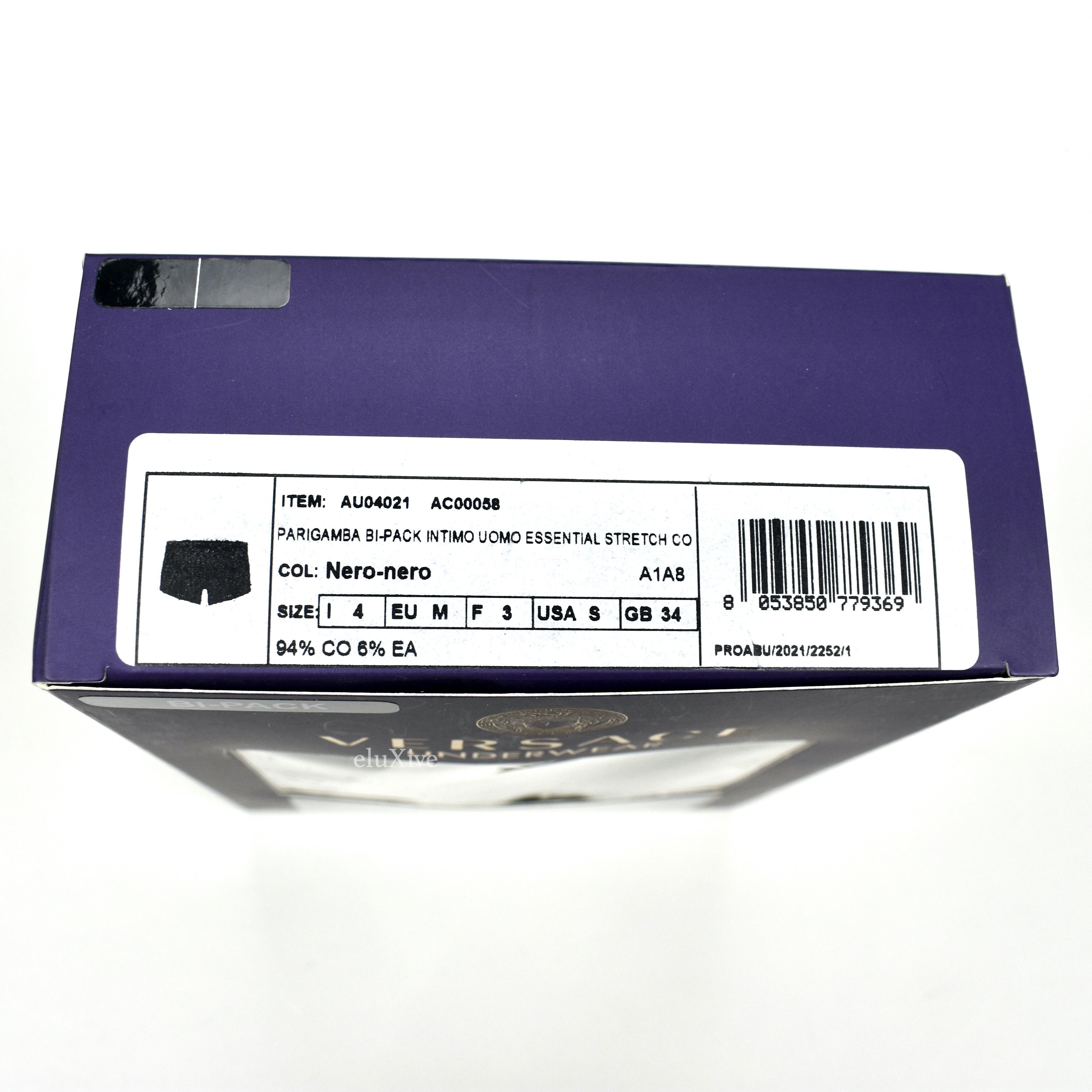 Versace Versace Black Box Logo Boxer Briefs 2 Pack DS | Grailed