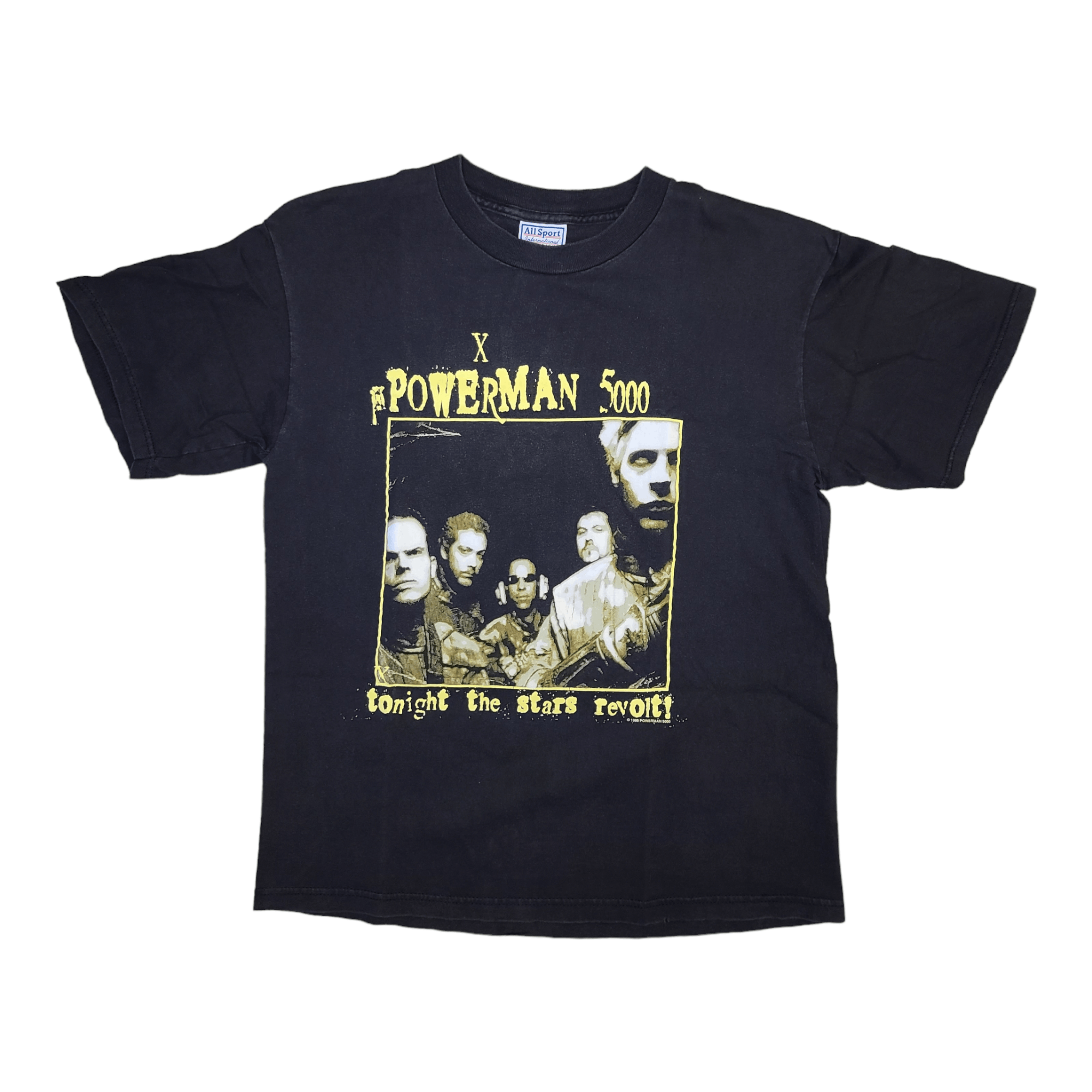 All Sport Vintage 1999 Powerman 5000 Tonight The Stars Revolt Shirt ...