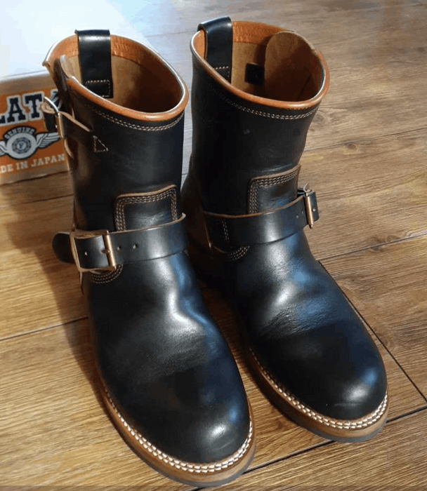 The Flat Head 8" Short Shift Engineer Boot in Shinki Horsebutt FN-FB ...