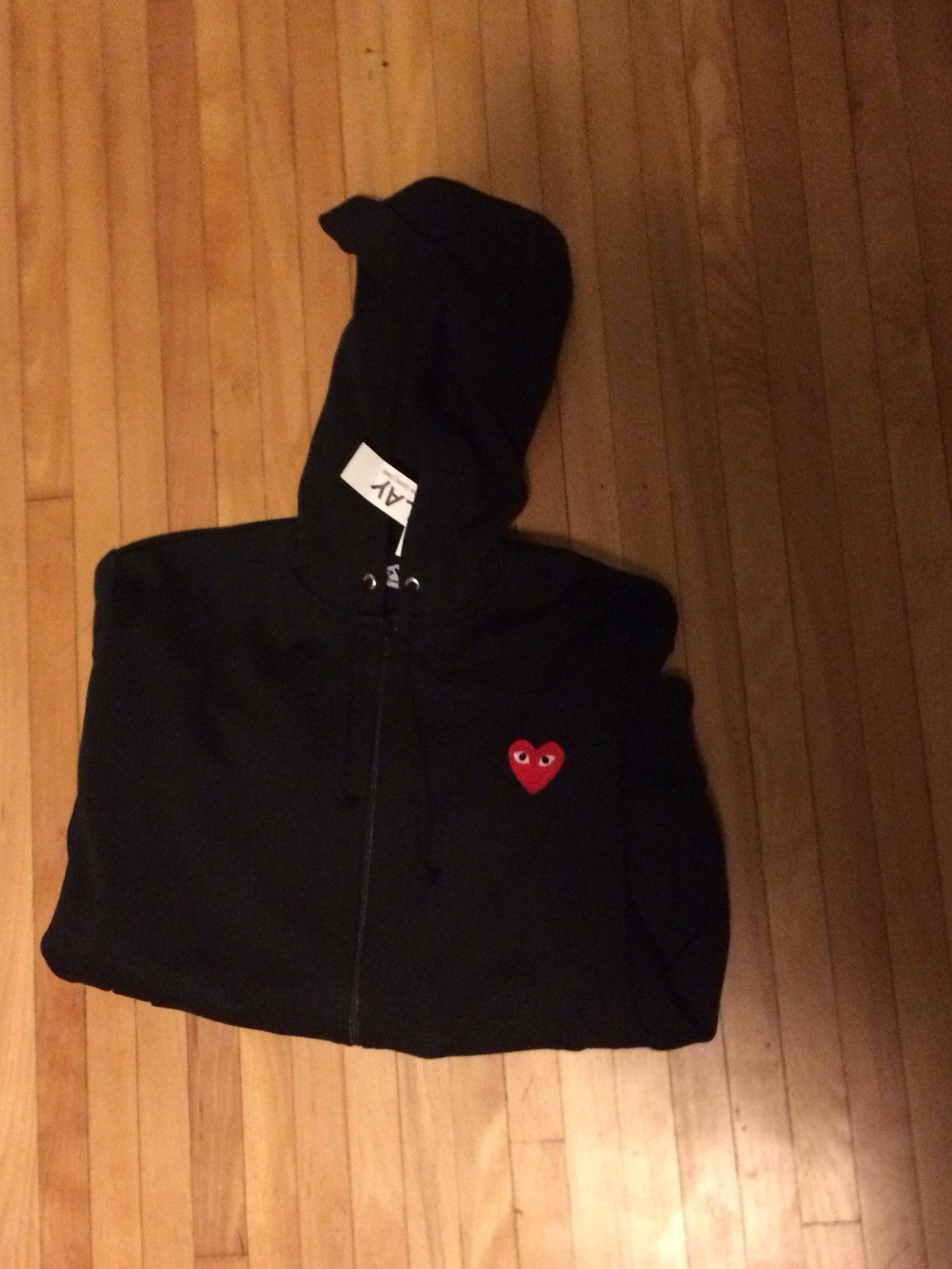 Comme des Garcons Zip Up CDG Heart Hoodie | Grailed