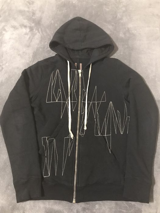 Rick Owens FW15 “Sphinx” Embroidered Jason Hoodie | Grailed