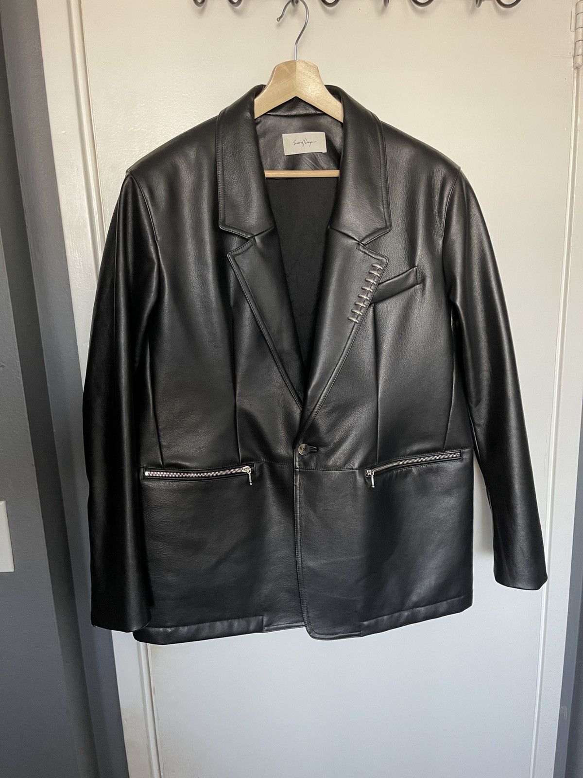 Second/Layer Second Layer Leather Coat / Blazer | Grailed