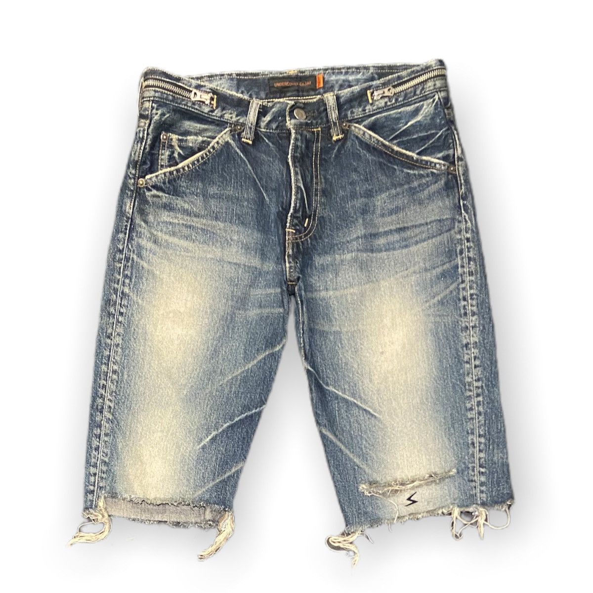 Undercover Undercover Denim Lightning Bolt Jorts | Grailed