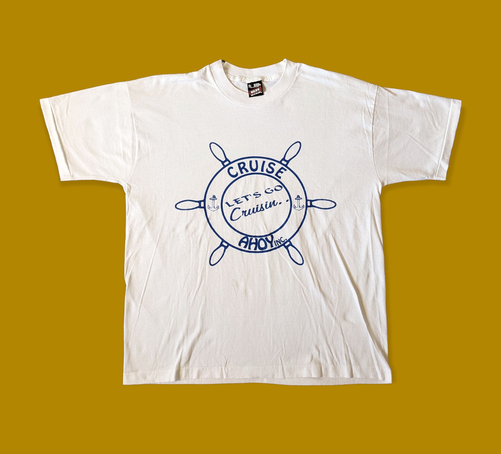 Vintage Vintage 90s Ahoy INC. “Let’s Go Cruisin’” Graphic T-shirt | Grailed