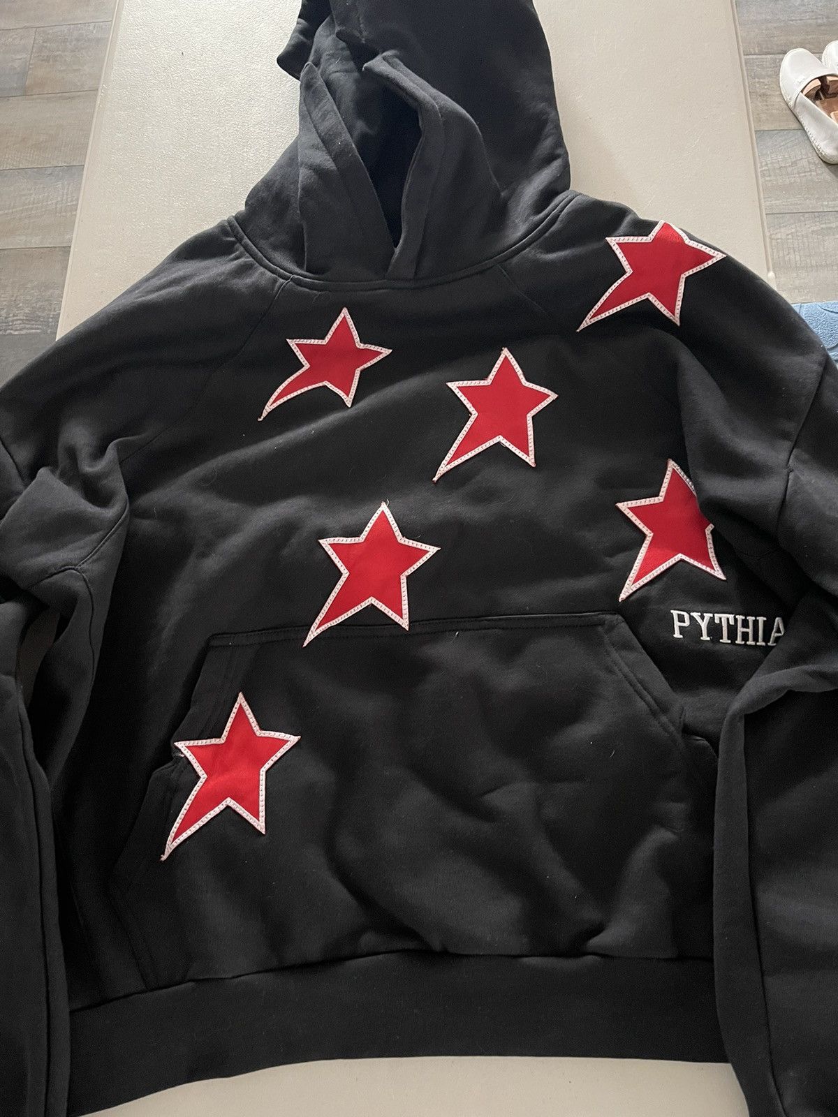 Pythia (XXL) Pythia Red Star Peripheral Hoodie 2021 | Grailed