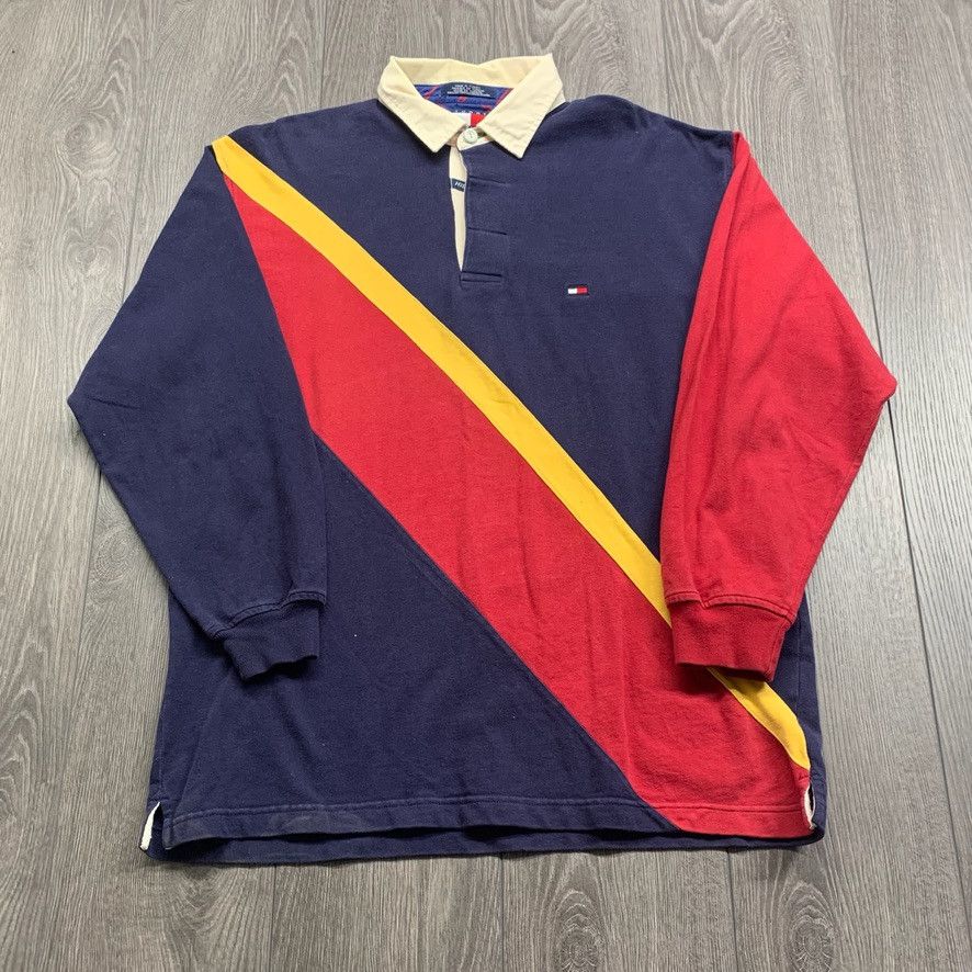 Tommy Hilfiger × Vintage Vintage Tommy Hilfiger 90s Rugby Shirt | Grailed