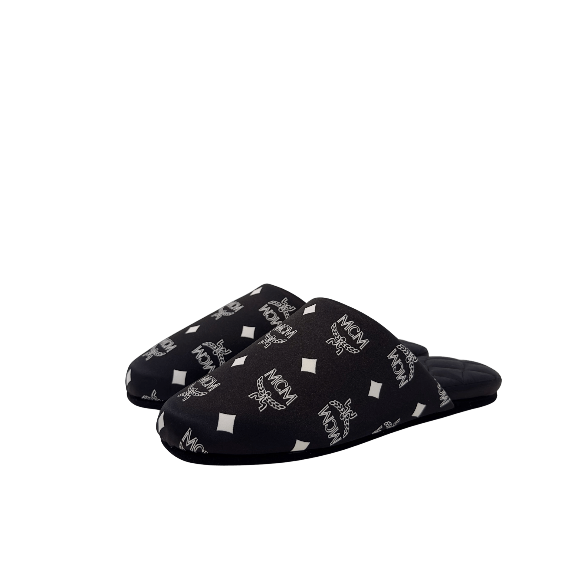 MCM MCM Monogram Black Visetos House Slippers | Grailed