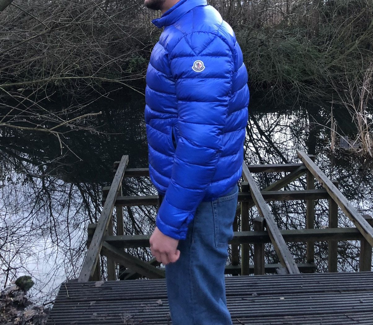 Moncler × Vintage Moncler poffer jacket | Grailed