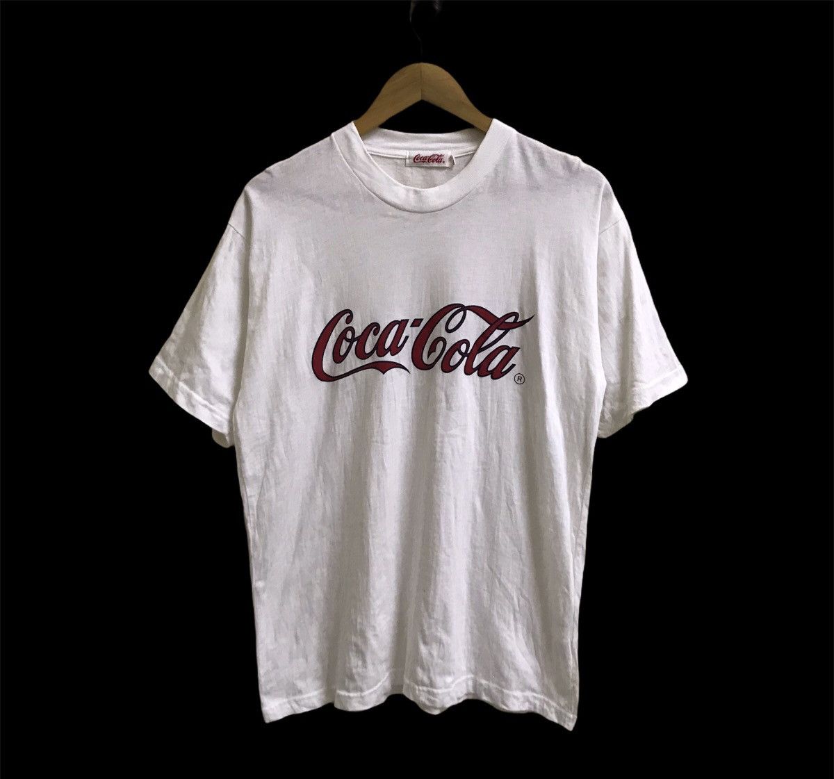 Vintage Vintage 90s Coca Cola Spell Out Big Logo T-Shirt | Grailed
