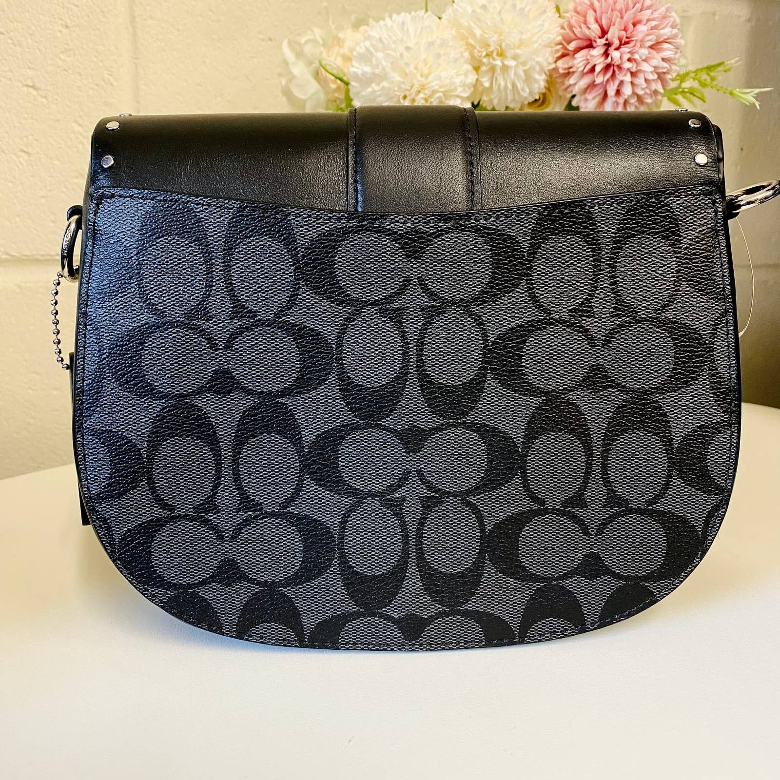 Coach Coach C3593 Georgie SaddleBag In Colorblock Signature Canvas ...