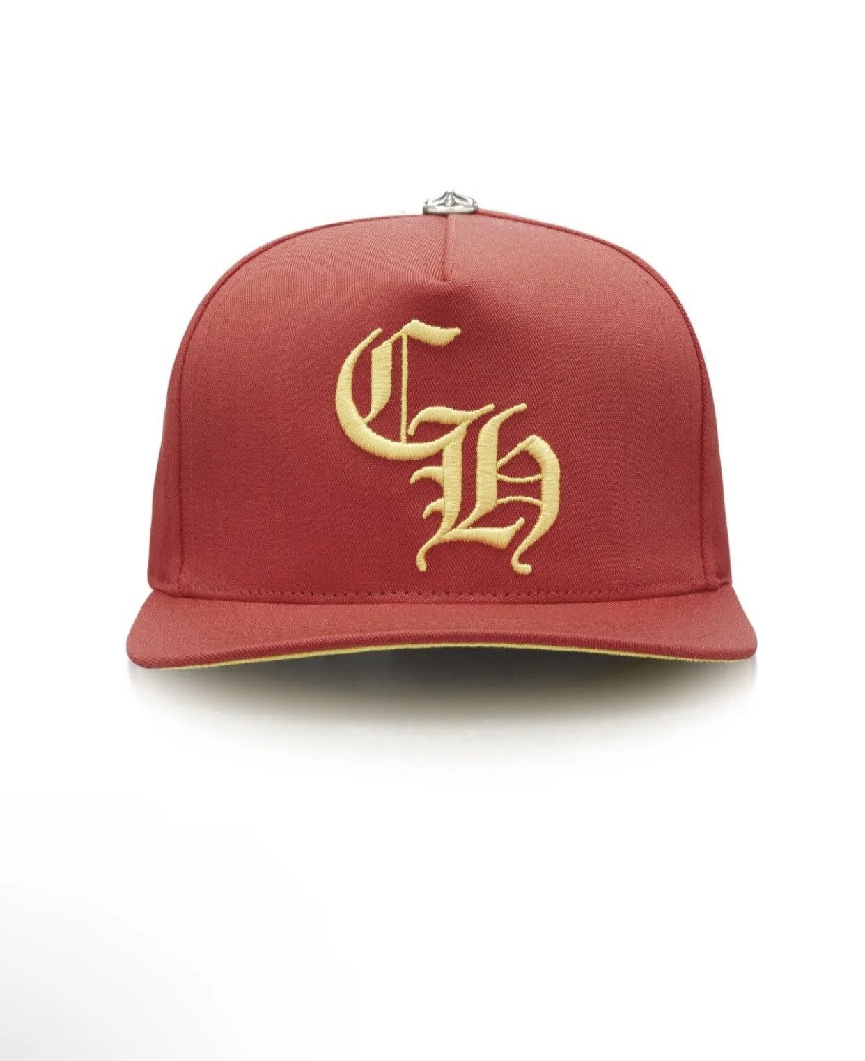 Chrome Hearts Chrome Hearts CH Baseball Cap Red/ Yellow | Grailed