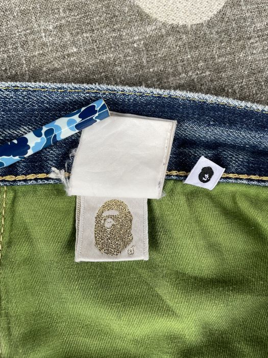 Bape Bape Bapesta Short Denim | Grailed