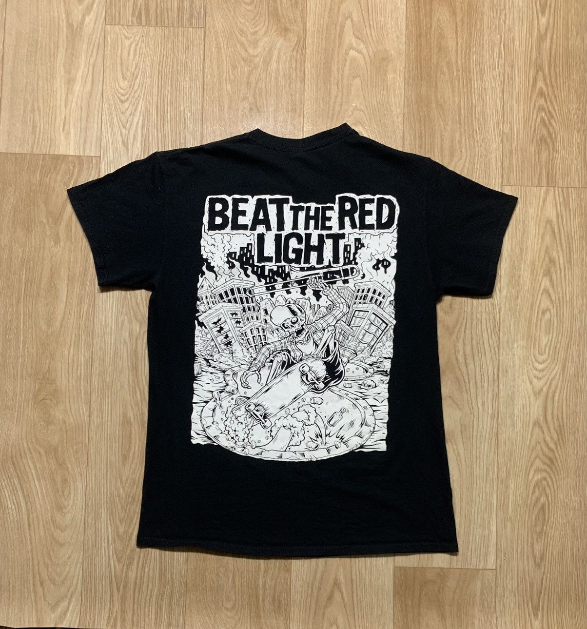 Vintage BTRL Beat The Red Light Big Print T-Shirt | Grailed