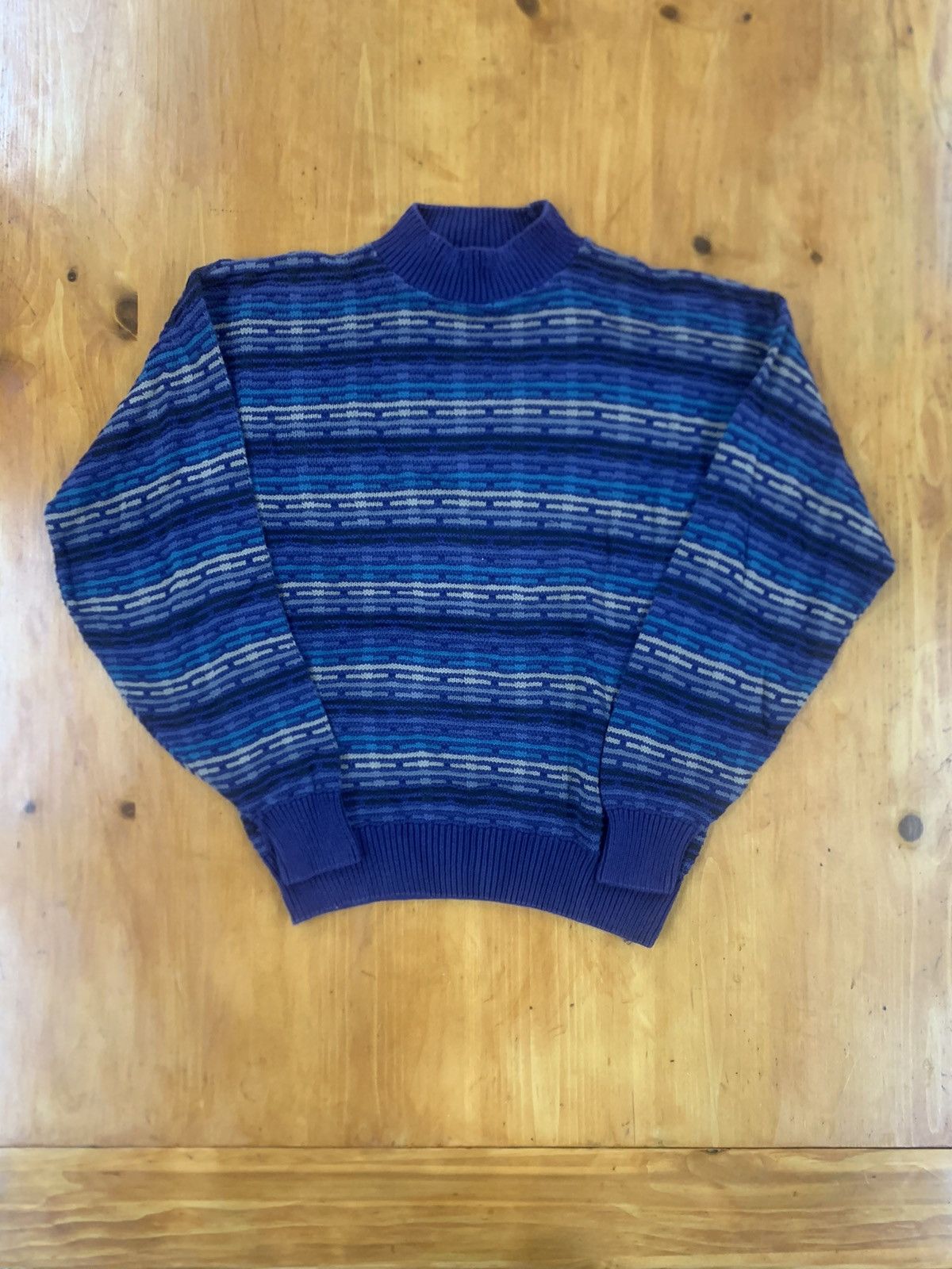 Coloured Cable Knit Sweater × Vintage Ron Chereskin Pond Sediment Layer ...