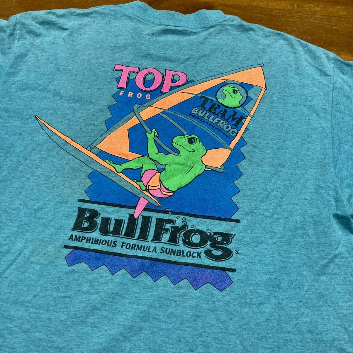 Animal Tee × Rare × Vintage Rare Vintage90s Bullfrog TOP FROG Shirt ...