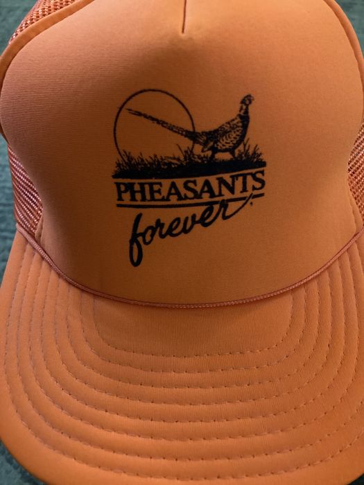 Vintage Pheasants Forever Orange Hunting Hat Cap Trucker Snapback 🔥 ...