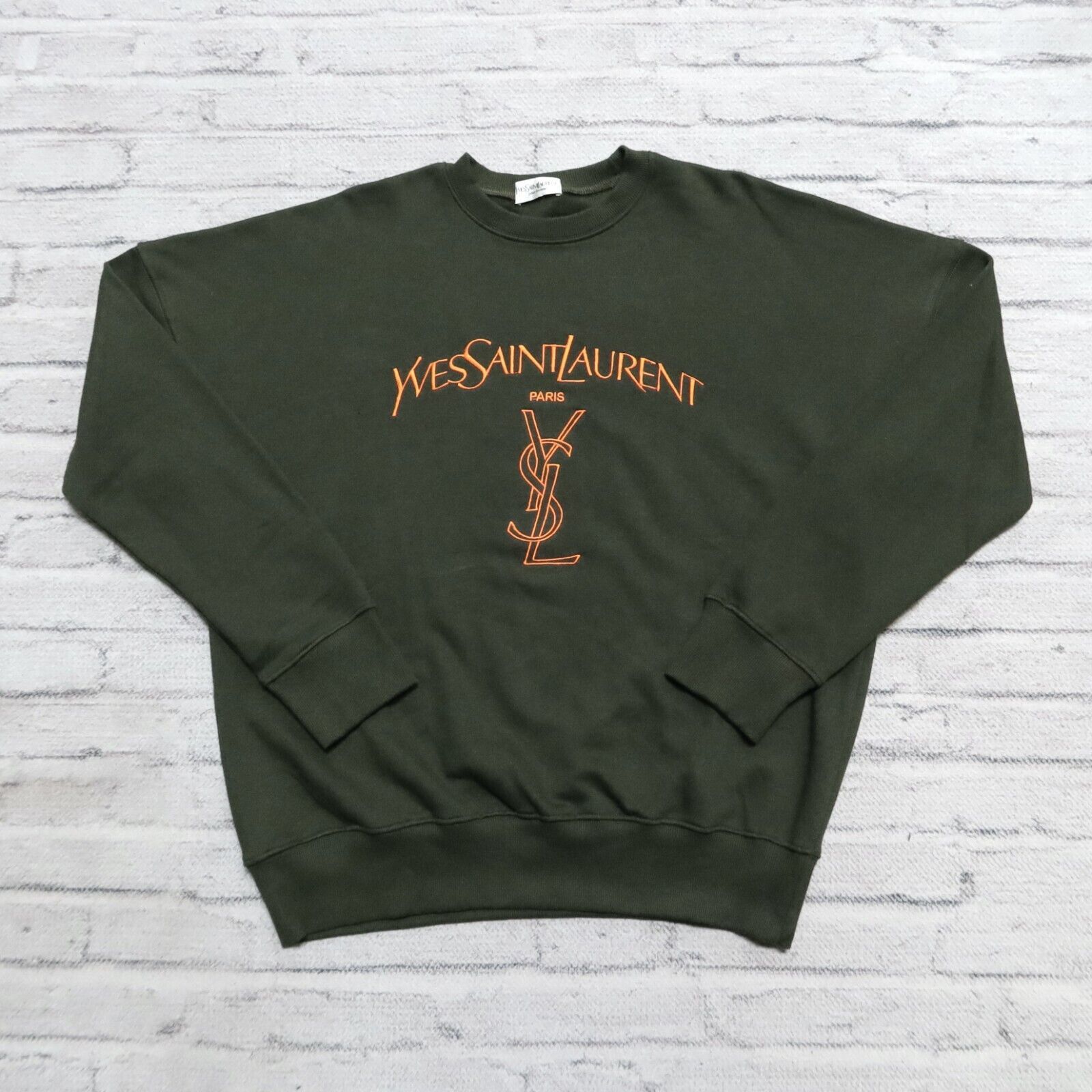 Yves Saint Laurent Vintage Yves Saint Laurent Paris Ebroidered Crewneck ...