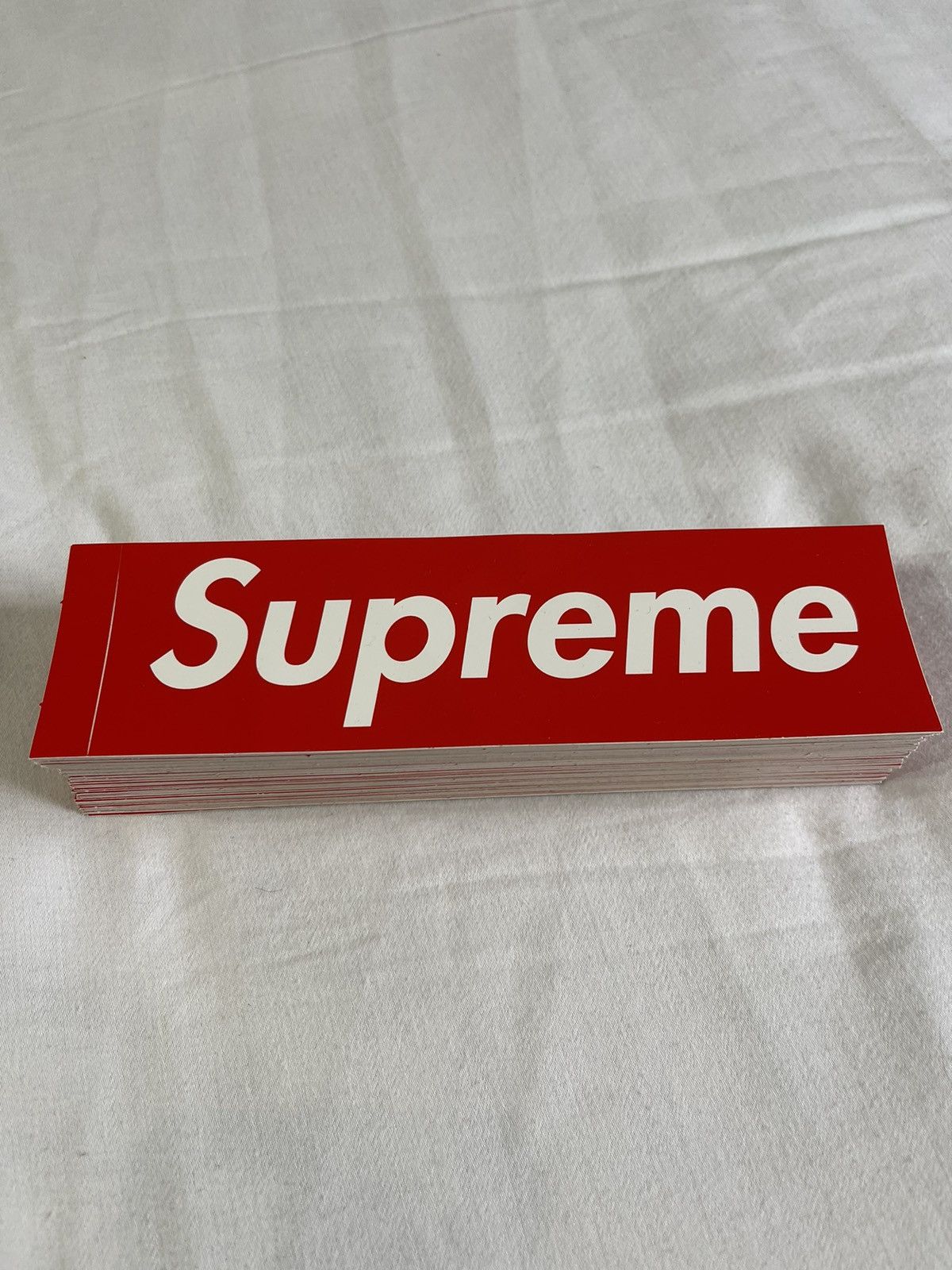 Supreme 100 stack supreme red box logo stickers | Grailed