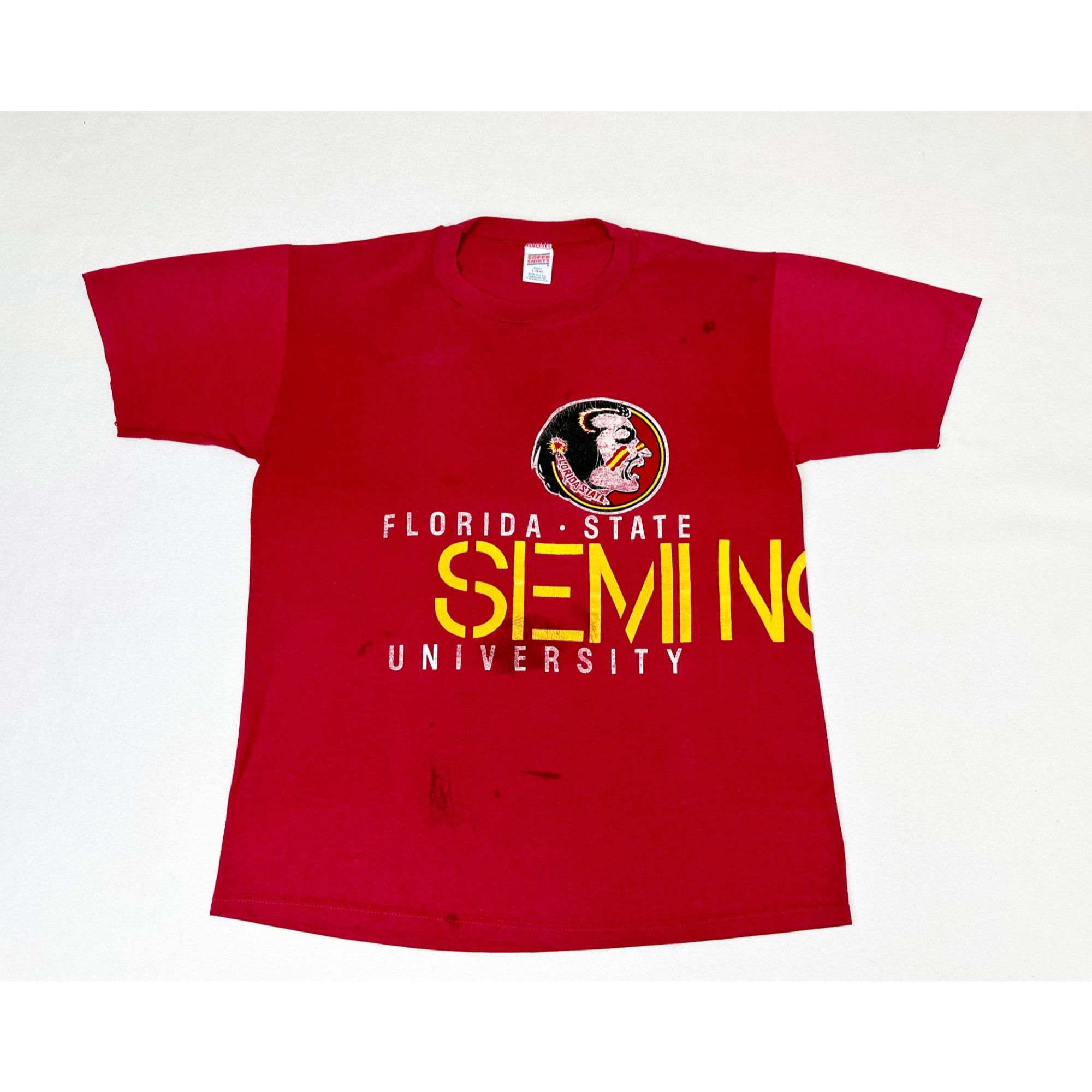 Streetwear × Vintage Vintage 90s Florida State Seminoles T-Shirt Large ...