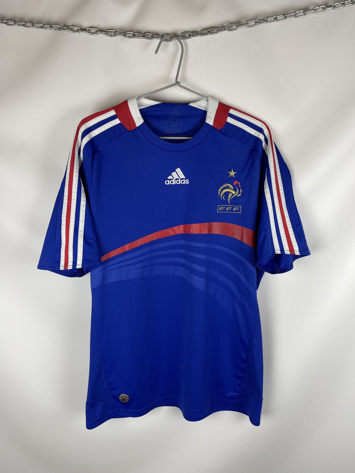 Adidas Adidas France 2007 2008 home soccer jersey football shirt | Grailed