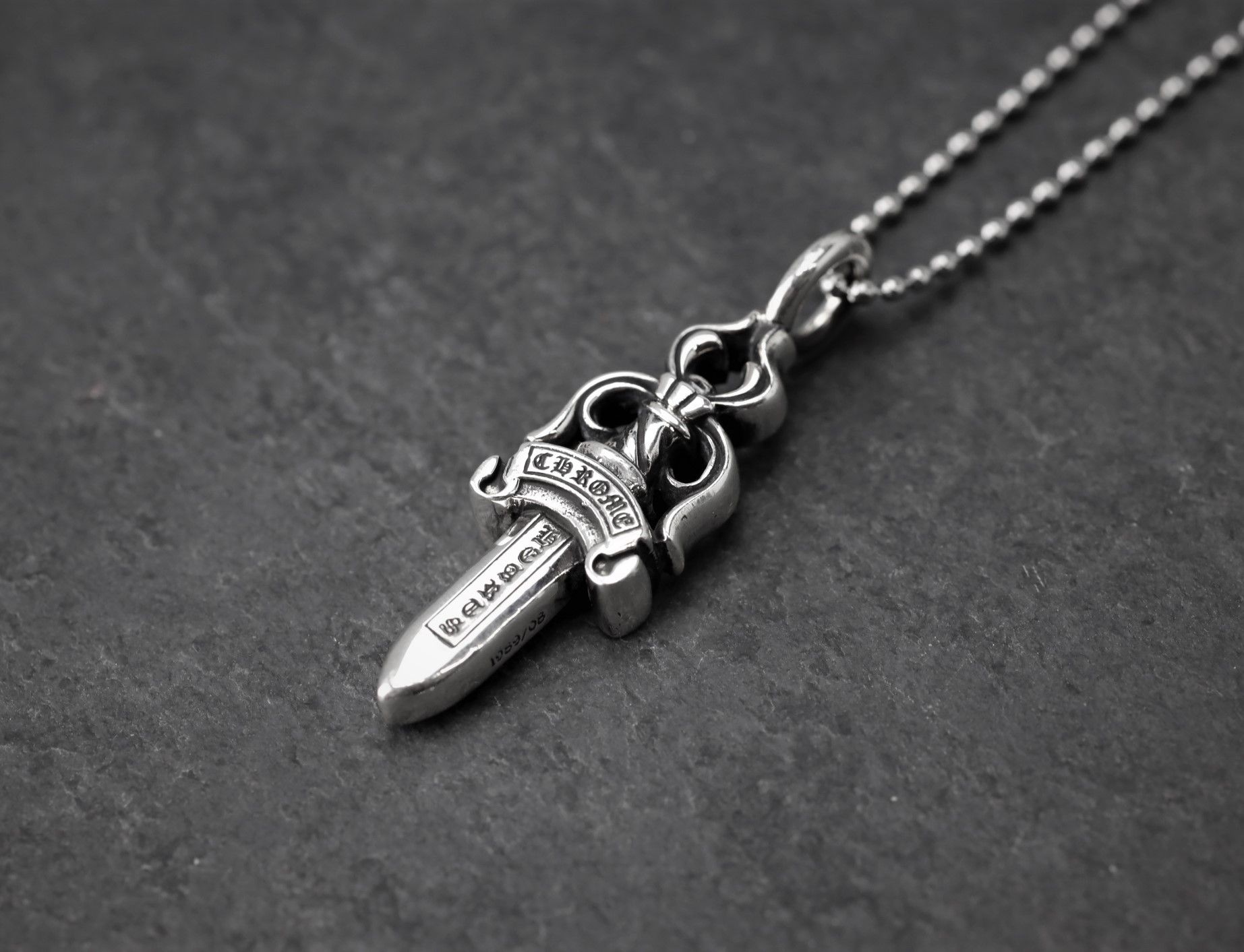 Chrome Hearts Double Dagger Pendant and Ball Chain | Grailed