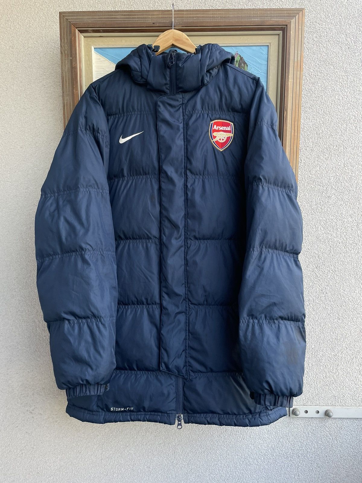 Nike Nike Y2k Vintage Football Club Arsenal London Puffer Jacket | Grailed