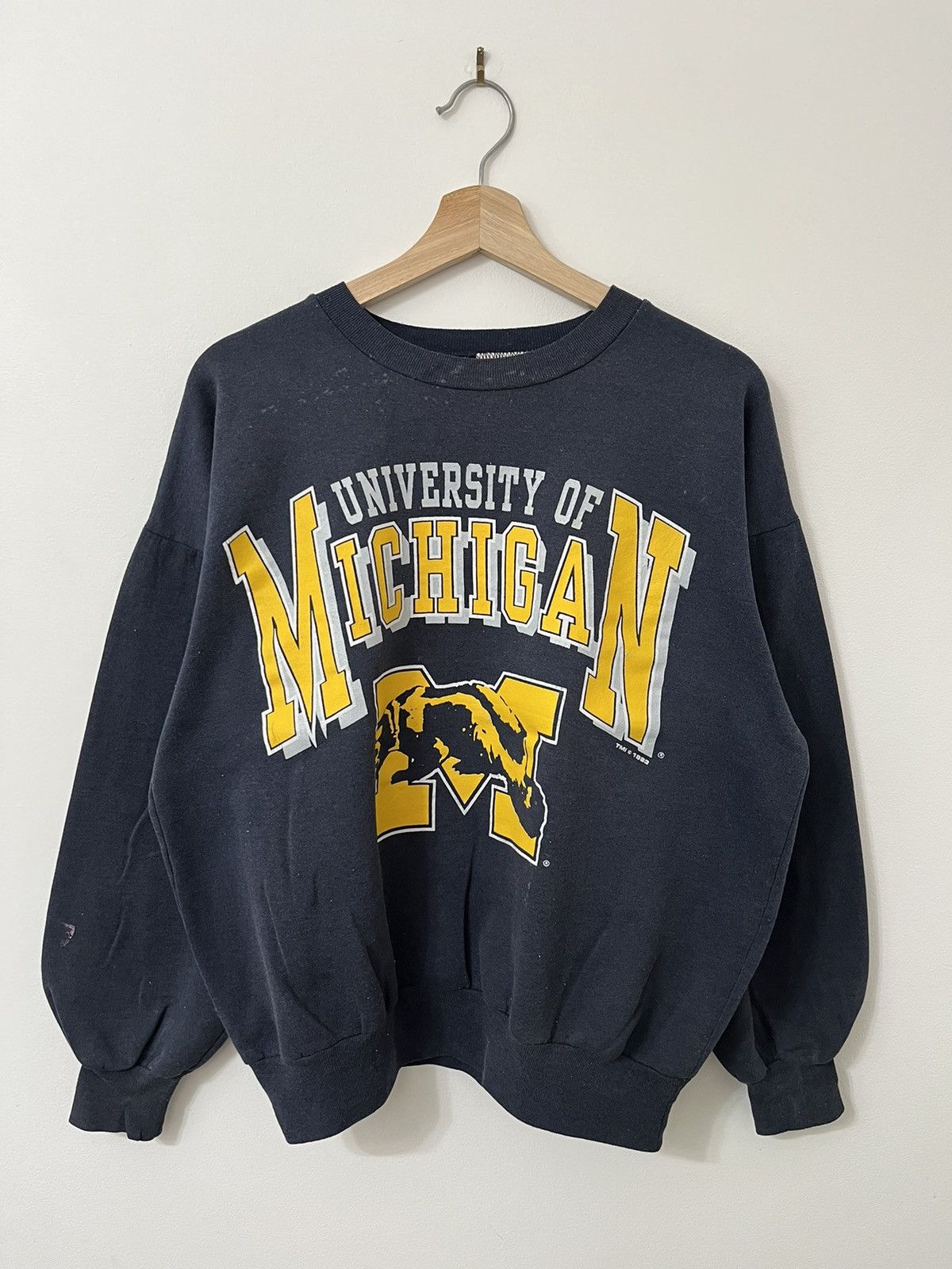 Streetwear × Vintage 1993 University Of Michigan Sweater | Grailed