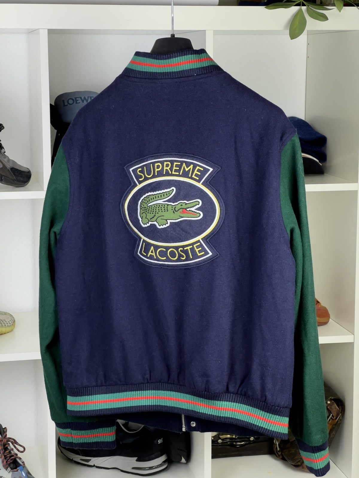 Supreme RARE Lacoste x Supreme Gucci color bomber | Grailed