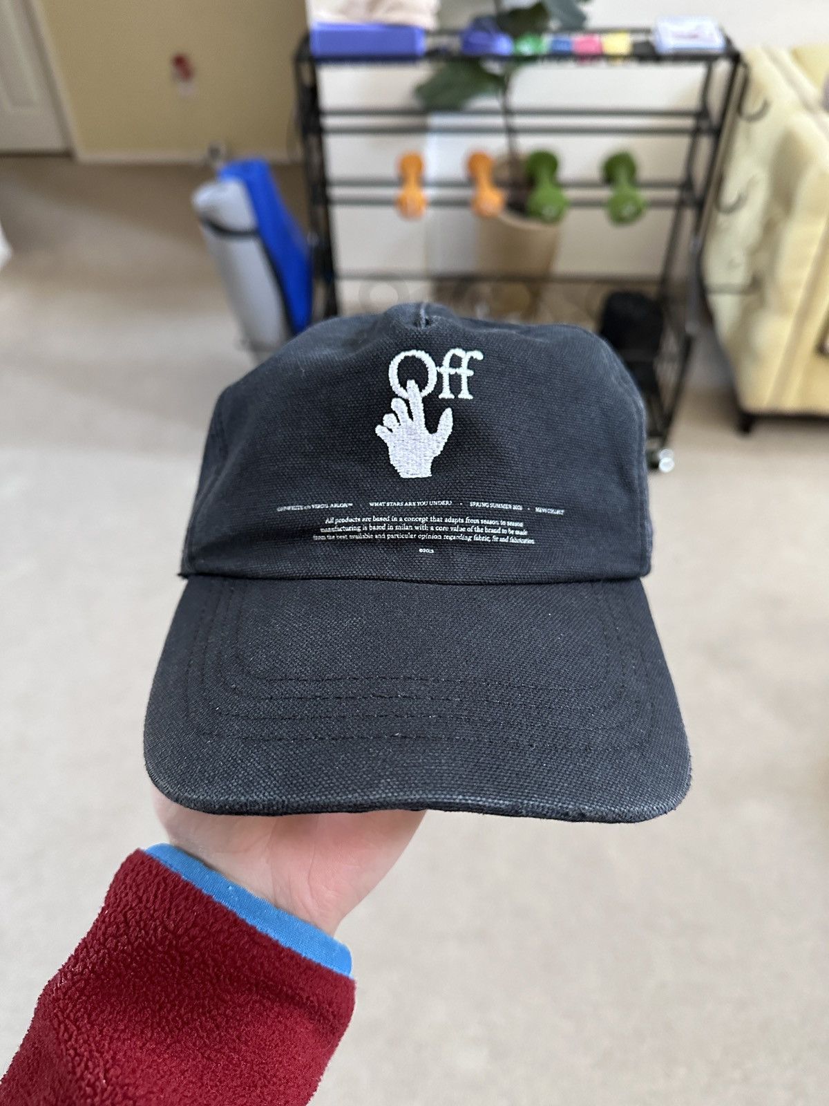 Off-White Off-White Hands Off Logo Baseball Cap OS Rare | Grailed