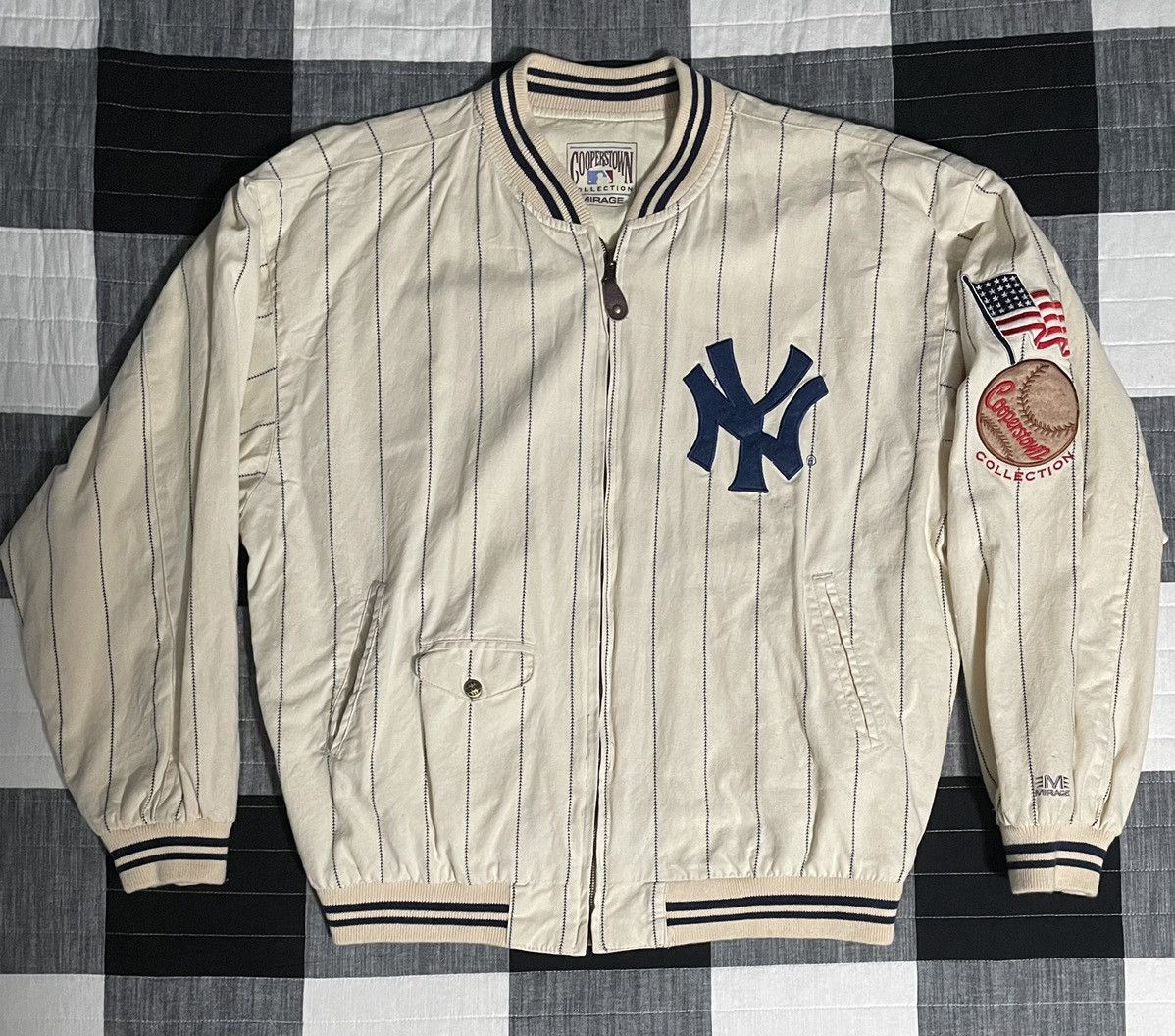 Cooperstown Collection × MLB × Vintage vintage new york yankees zip up ...