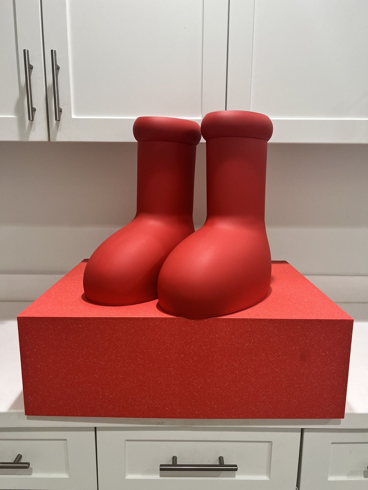 MSCHF MSCHF BRB Big Red Boot | Grailed