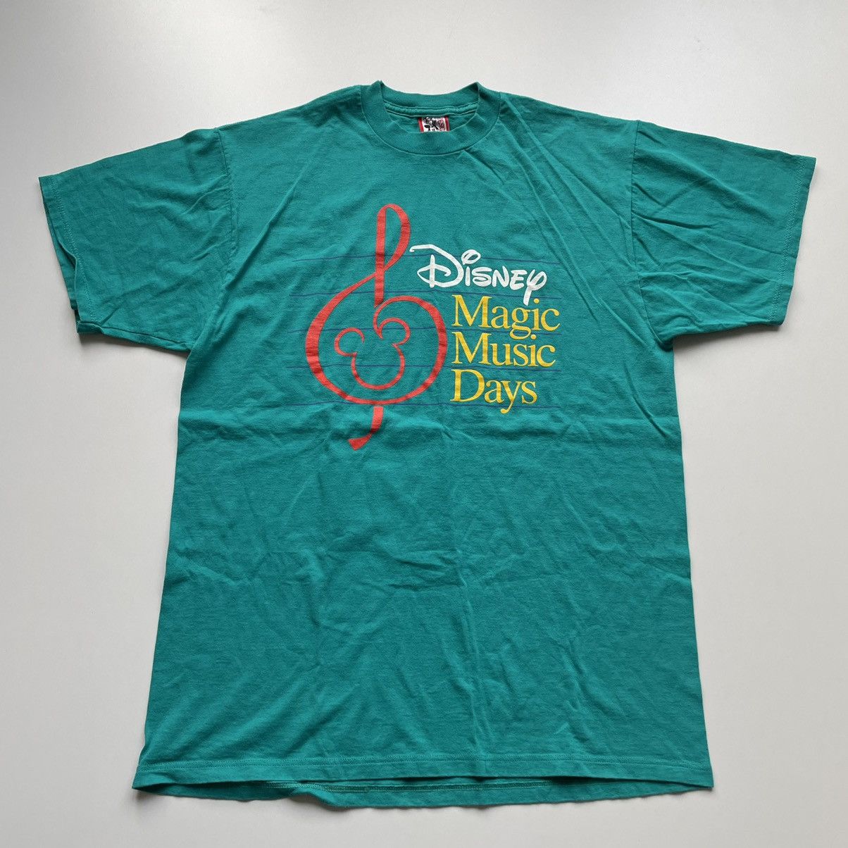 Disney × Vintage Vintage 90s Disney magic music days t shirt single ...