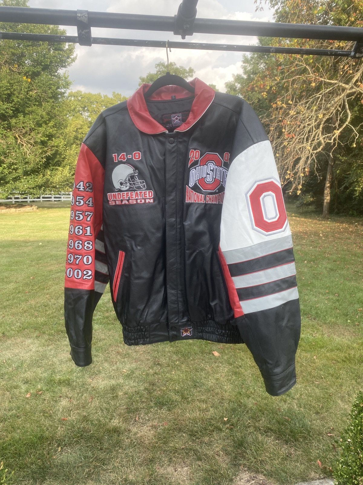 Jeff Hamilton Jeff Hamilton 2002 Ohio State Champions Leather Jacket ...