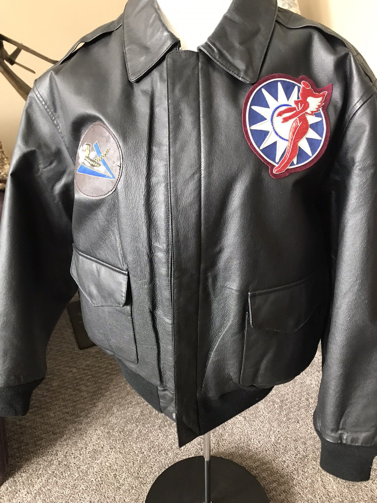 Vintage Flight Jacket Flying Tigers 3rd Pursuit Squadron Hell Angels ...