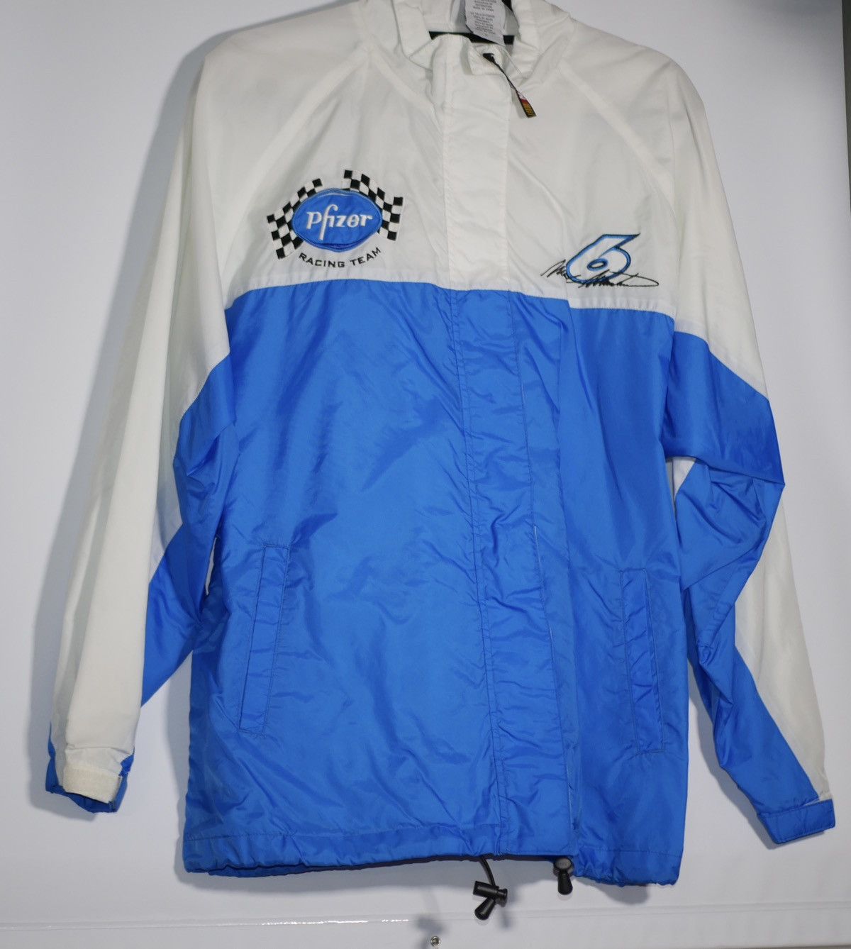 NASCAR Pfizer racing light jacket | Grailed