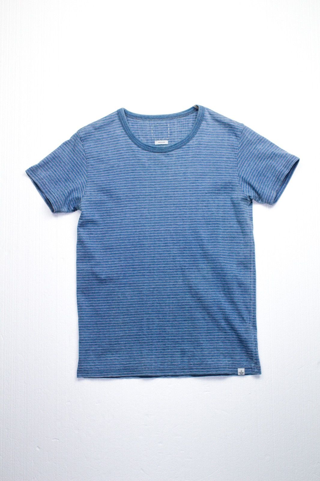 Visvim Indigo Border Tee | Grailed