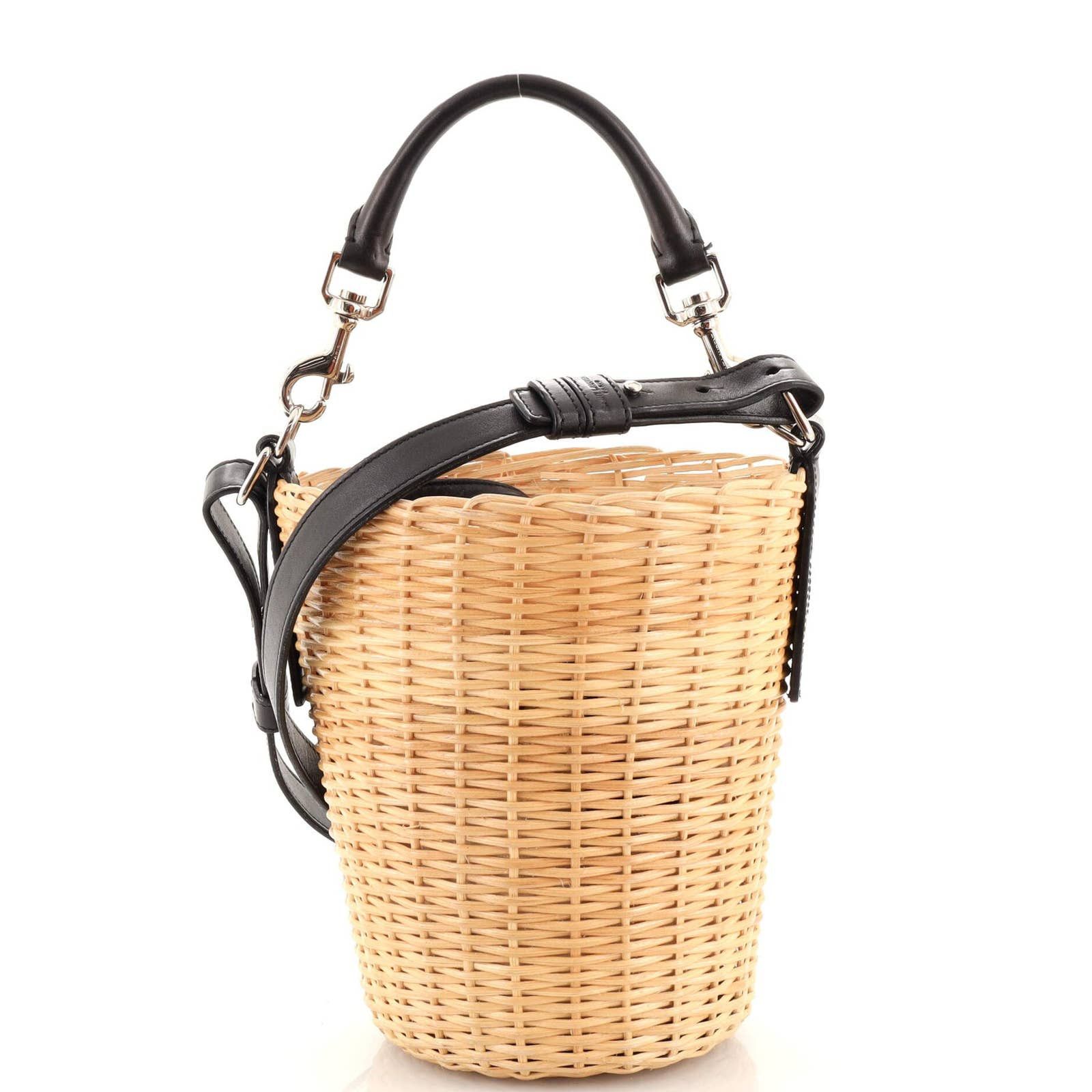 Saint Laurent Paris Panier Basket Tote Wicker Small | Grailed
