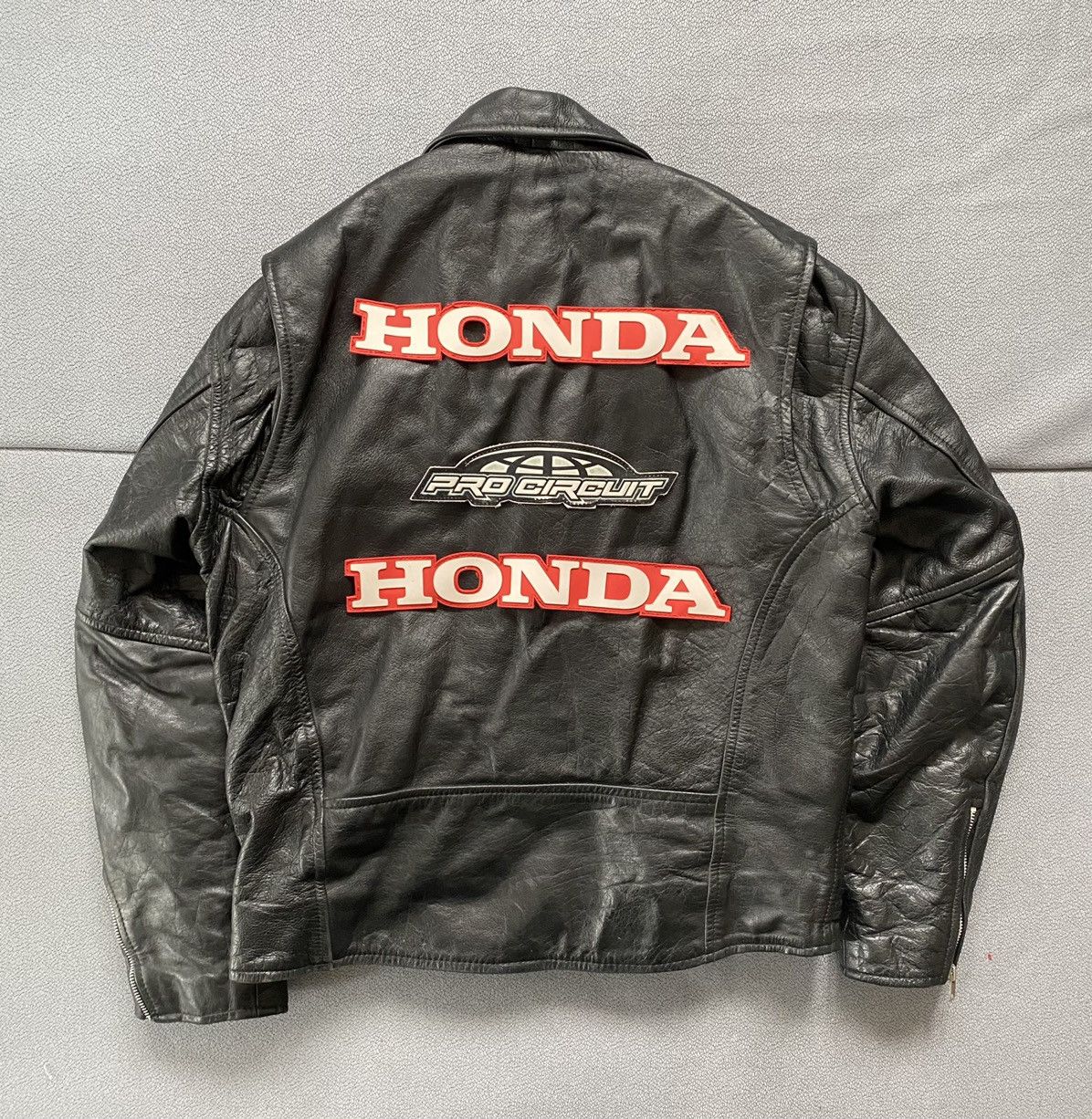 Honda × Racing × Vintage Vintage Honda Racing Leather jacket | Grailed