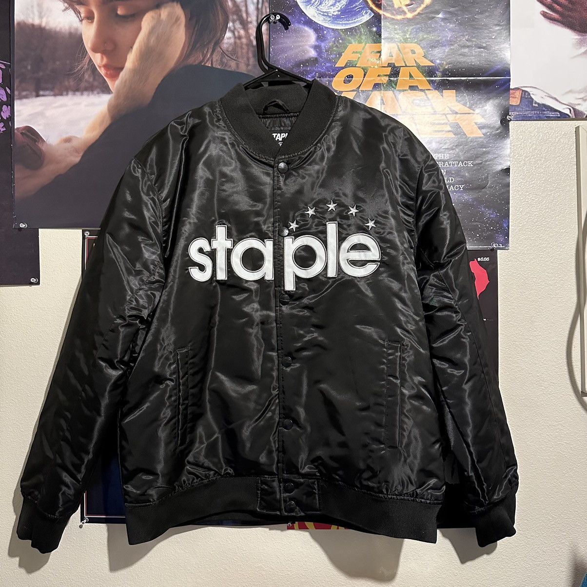 Staple Jeff Staple Satin Bomber Jacket | Grailed